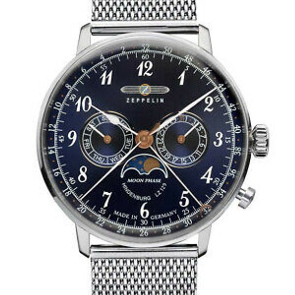 Zeppelin 7036M-3 Hindenburg LZ129 men`s watch moon phase | WatchCharts ...