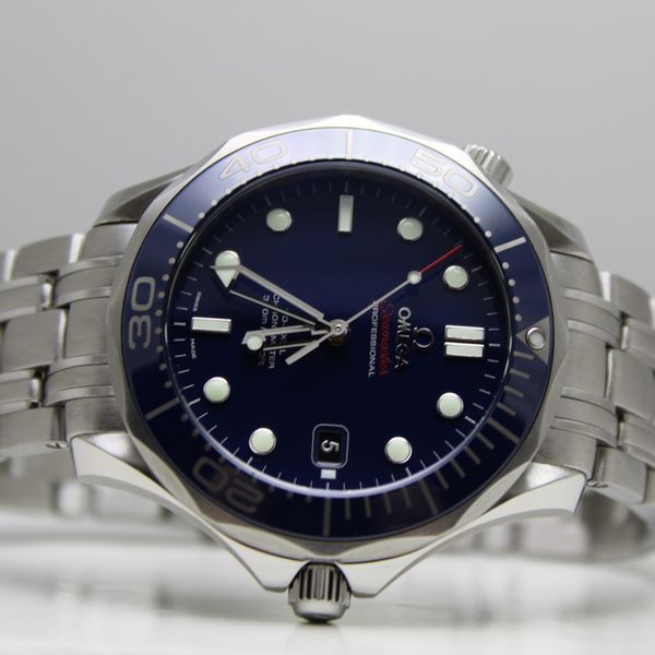 Omega Seamaster Pro 300M SMPc Blue Bond Ceramic 41mm Full Size Co-Axial ...