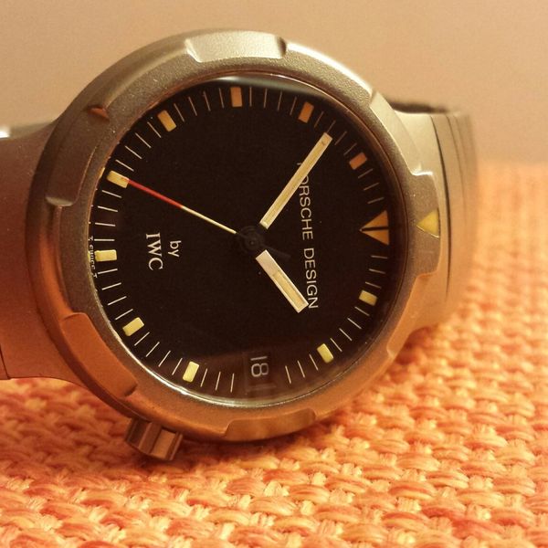 IWC PORSCHE DESIGN OCEAN 500 AUTOMATIC WATCH TITANIUM RARE MILITARY ...