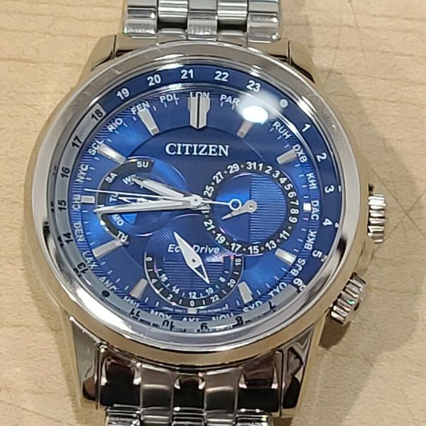 CITIZEN ECO DRIVE - Men's Stainless with Blue Face 8729-R005791 Wrist ...