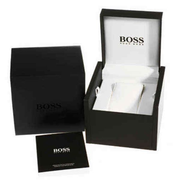 Hugo Boss HB1513908 Admiral Men's Black & Gold Stainless Chrono Watch ...