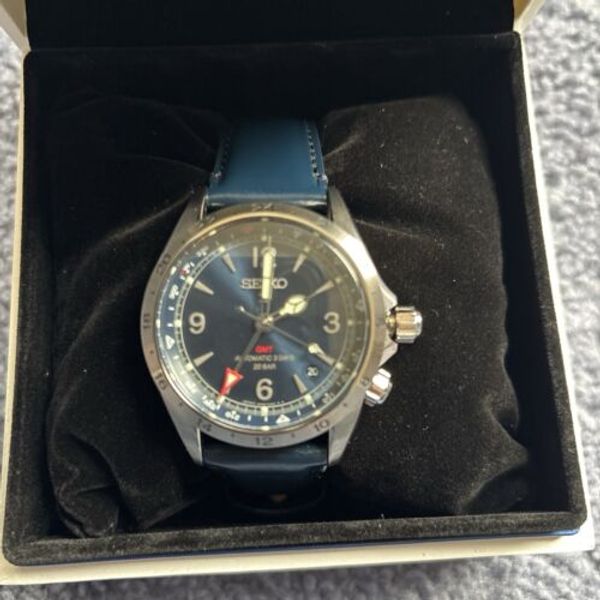 Seiko Prospex Luxe SPB377 Alpinist GMT Automatic Watch Blue Dial New in ...