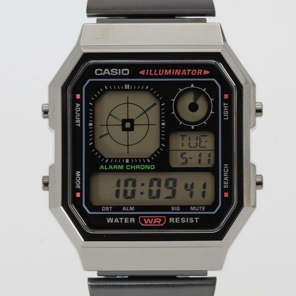 CASIO A130WEGG-1A A130 Series CLASSIC Quartz Digital Black ...