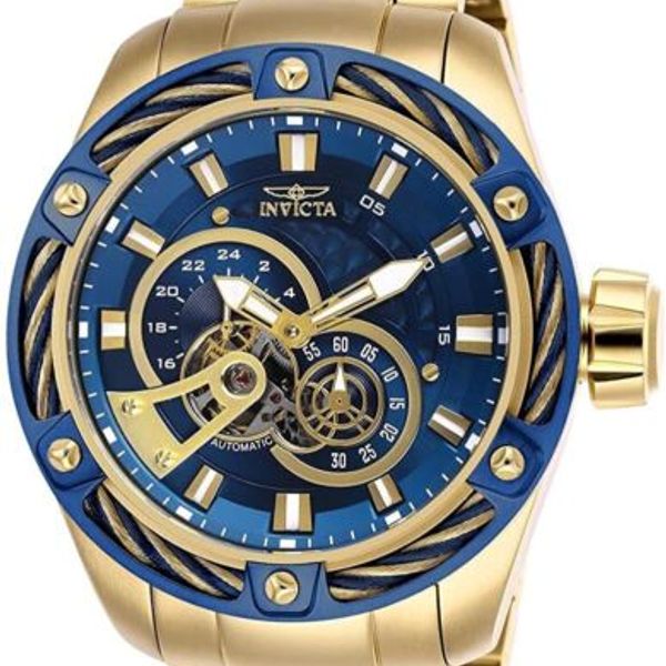 Invicta Men's 26776 Bolt Automatic Multifunction Blue Dial Round Wrist ...
