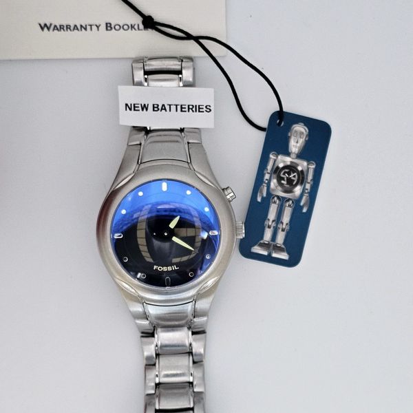 Fossil BIG TIC JR-8096 Mens Watch Working With New Batteries Superb! | WatchCharts Marketplace