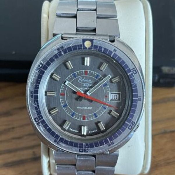 Stunning EDMA Super Automatic Steel Oversize Dive Watch | WatchCharts ...