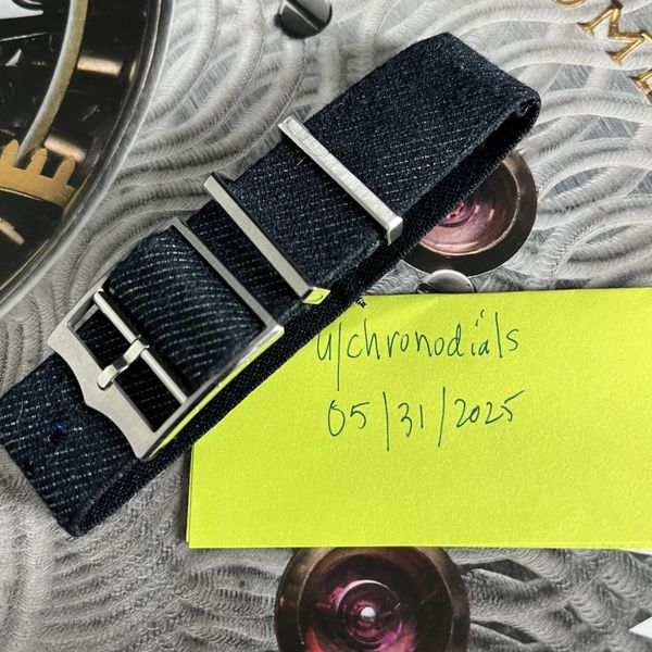 [WTS] 22mm Authentic Tudor NATO Strap - Blue Denim | WatchCharts ...