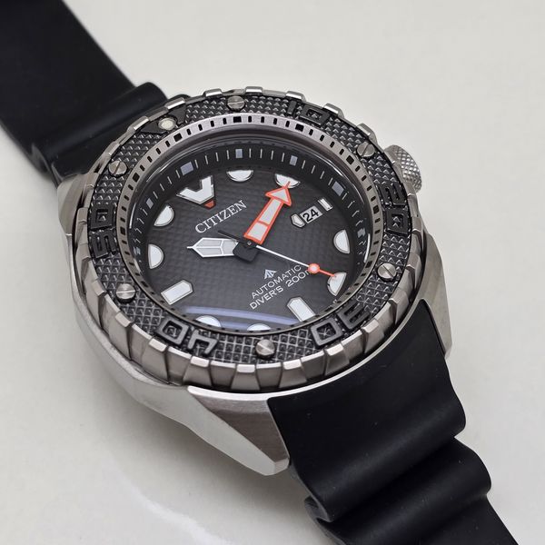 CITIZEN NB6004-83E PROMASTER DIVER TITANIUM AUTOMATIC 200M WATCH 46 MM ...