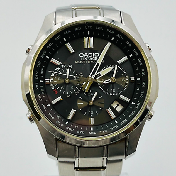 CASIO LINEAGE LIW-M610 analog chronograph solar men's wristwatch 41.0mm ...