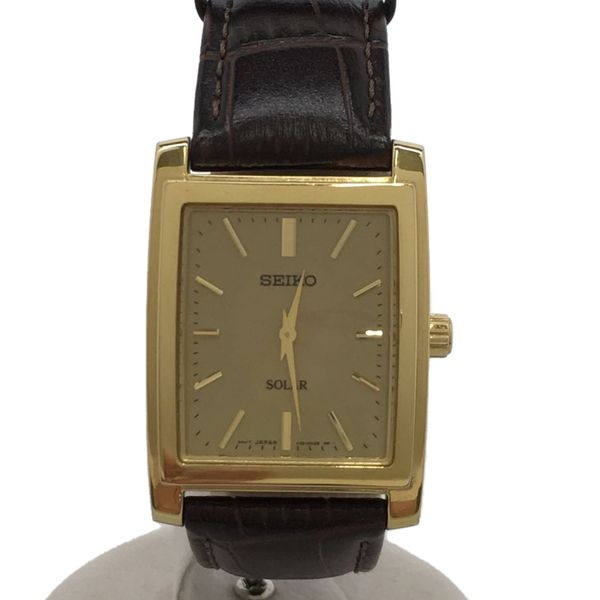 [Used] SEIKO Solar watch / Analog / Leather / GLD / SEIKO SUP896 ...