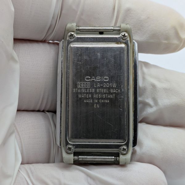Vintage Casio Digital Watch No Strap LA-201W For Parts / Repairs 26 ...