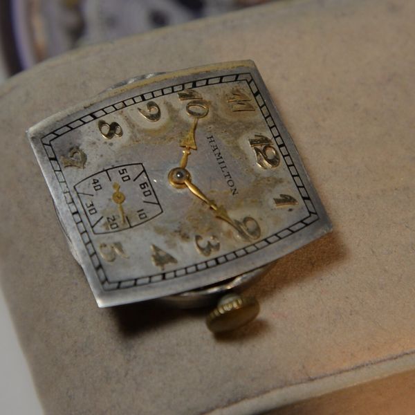 Vintage HAMILTON 987-F 17J Manual Wind Men's Watch Movement --4 Parts ...