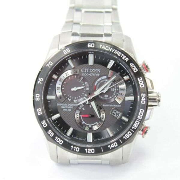 Mens Citizen Eco Drive Perpetual Calendar wrist watch E650 chronograph ...