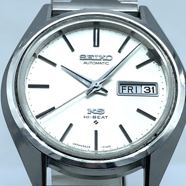 Vintage KING SEIKO Automatic Watch Hi-Beat Silver Dial 5626-7113 Day/Date KANJI | WatchCharts ...