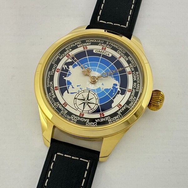 Omega World Time MARRIAGE!!! Antique 1916-1923 Swiss Amazing Art Deco ...