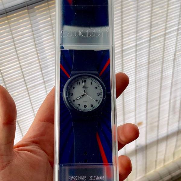 Brand New Swatch Hodinkee automatic watch blue in box $199 shipped and ...