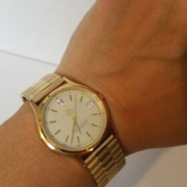 Vintage Hamilton Masterpiece 9812 #081/500 Mason's Watch Speidel Gold ...