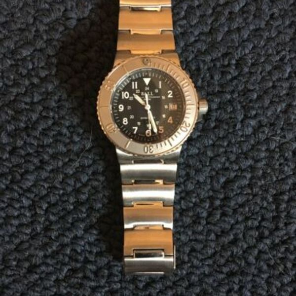 Ball Railroader Men's 200M Diver Black Dial Swiss Watch DM1011B-1BK ...
