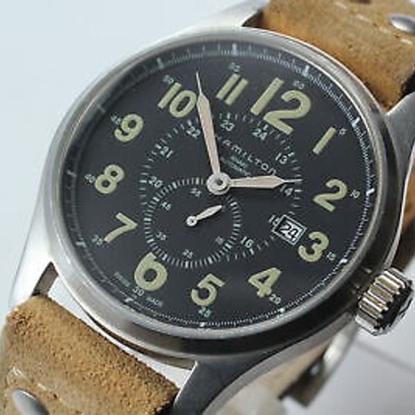HAMILTON Khaki Field Officer Auto H706550 44mm Automatic Men's Watch ...
