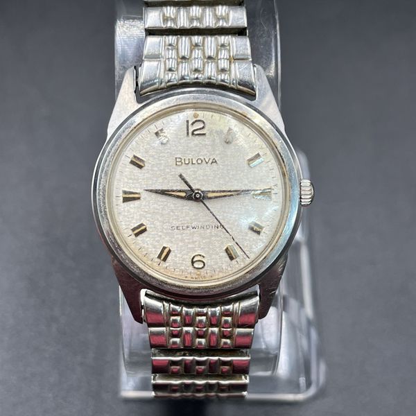 Vintage Bulova Self Winding M5 17 Jewels Stainless Steel Mens ...