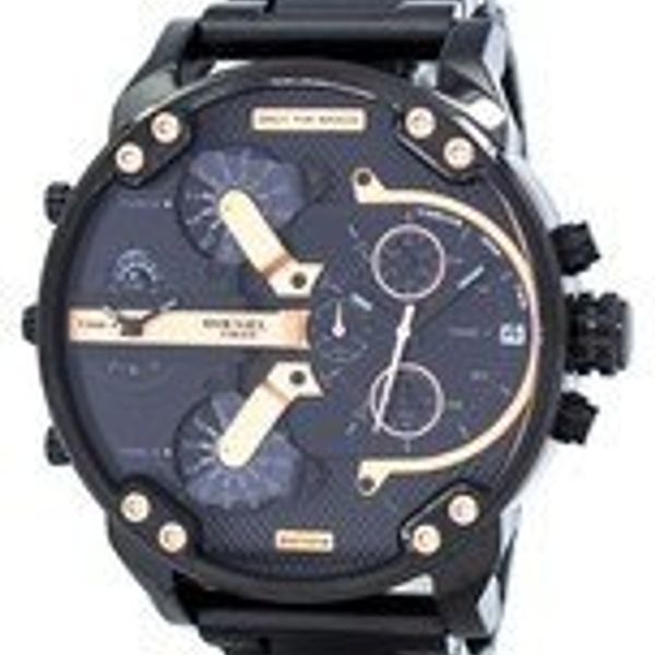 FS: Diesel Mr. Daddy 2.0 Oversized Chronograph Black Dial DZ7312 Men's ...