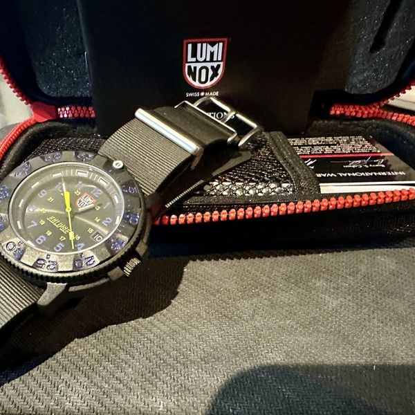 Luminox 3000 Eclipse Limited Edition Watch Used Rare Blue Band From ...
