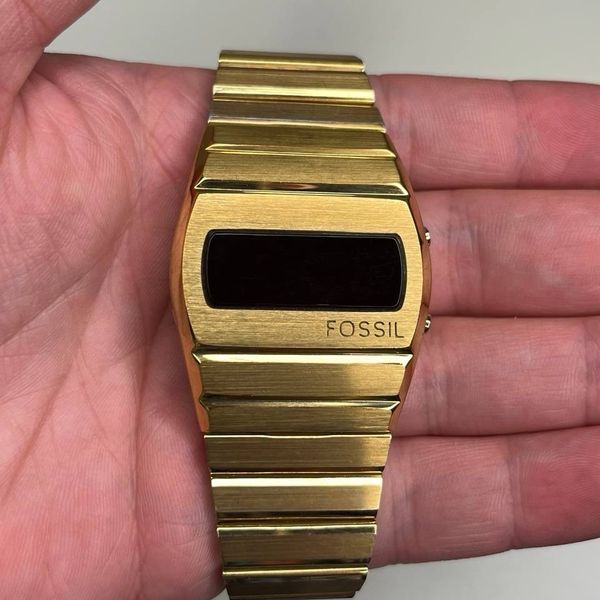 Fossil LED Watch Gold Tone | WatchCharts Marketplace