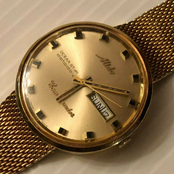 VINTAGE MIDO COMMANDER OCEAN STAR DATODAY AUTOMATIC MEN'S WATCH ...