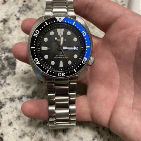 Seiko SRP787 Prospex Turtle (Batman) Diver Automatic Watch With NATO ...