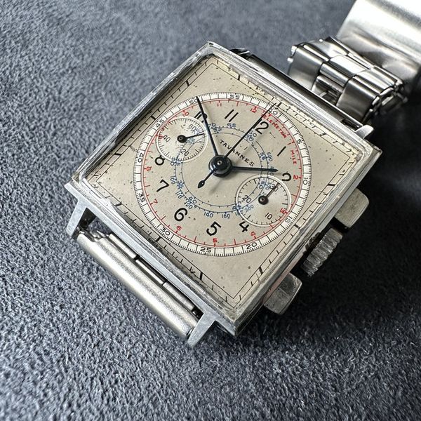 FS Vintage Rare Tavannes Baby Chronograph valjoux 69 multiscale ...
