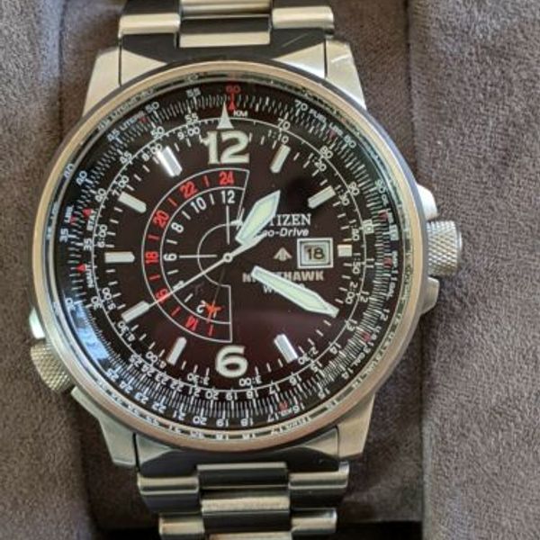 Citizen Eco-Drive Stainless Steel Nighthawk - BJ7000-52E | WatchCharts