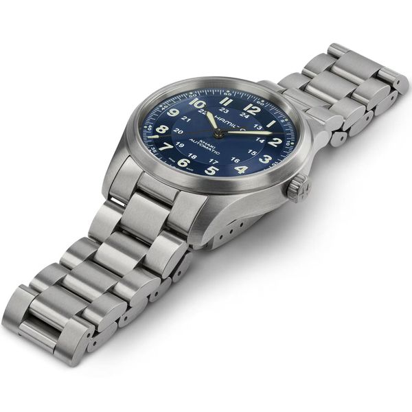 Hamilton Khaki Field Blue Dial Titanium Automatic 38mm H70205140 ...