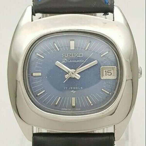 Vintage Seiko Diamatic 7005-5010 Japan Automatic 17J Steel 38MM Men Wrist Watch | WatchCharts ...