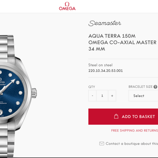 40% Discount Omega Seamaster 34mm - UNWORN & 5 Year Omega Warranty ...