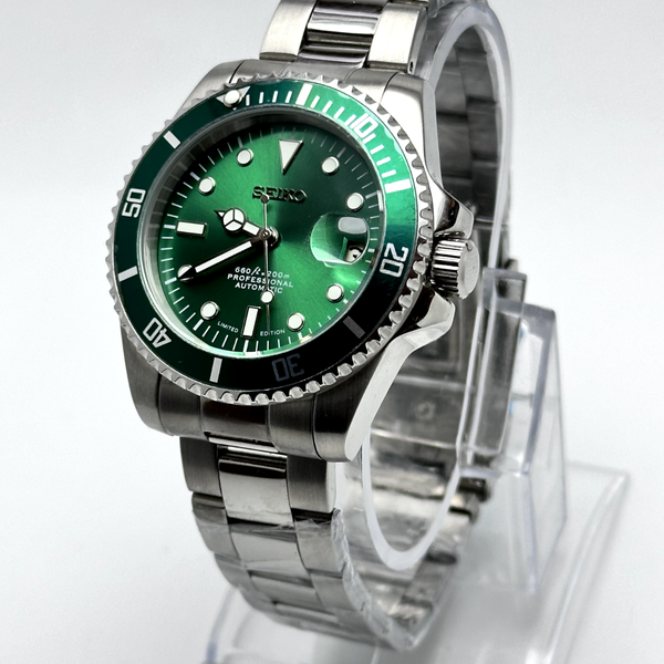 Seiko Sub 'HULK' Professional Exhibition Automatic Mens Green watch ...