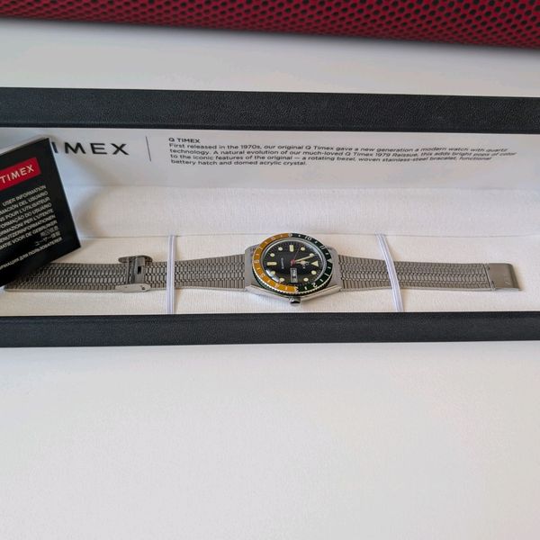 Q Timex Reissue Watch "Sprite" Colourway Full Set Excellent Condition ...