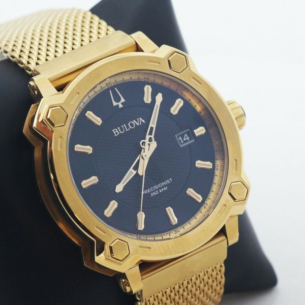 Mens Bulova Grammy Awards Precisionist Watch Special Edition Mesh ...