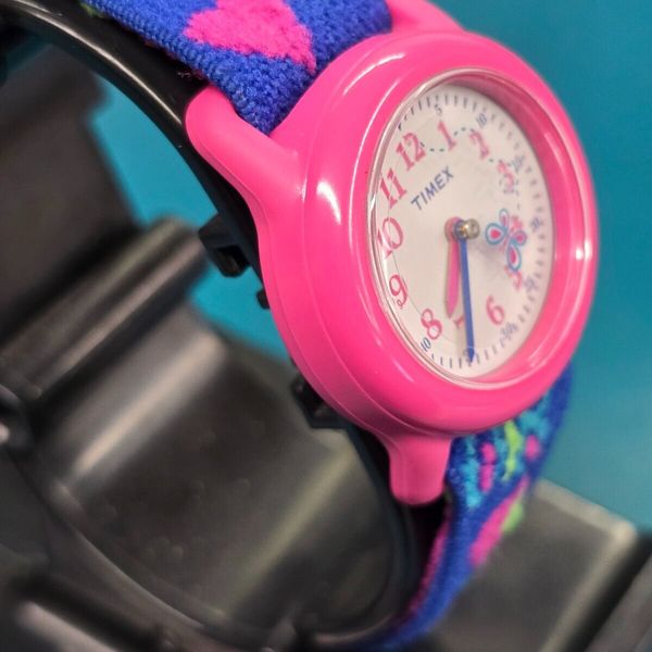 Working Timex Time Teacher Floating Butterfly Second Hand Kids ...