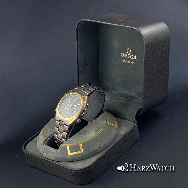 1988 Omega Seamaster Polaris Chronograph Titanium Gold DB 386.1231 ...