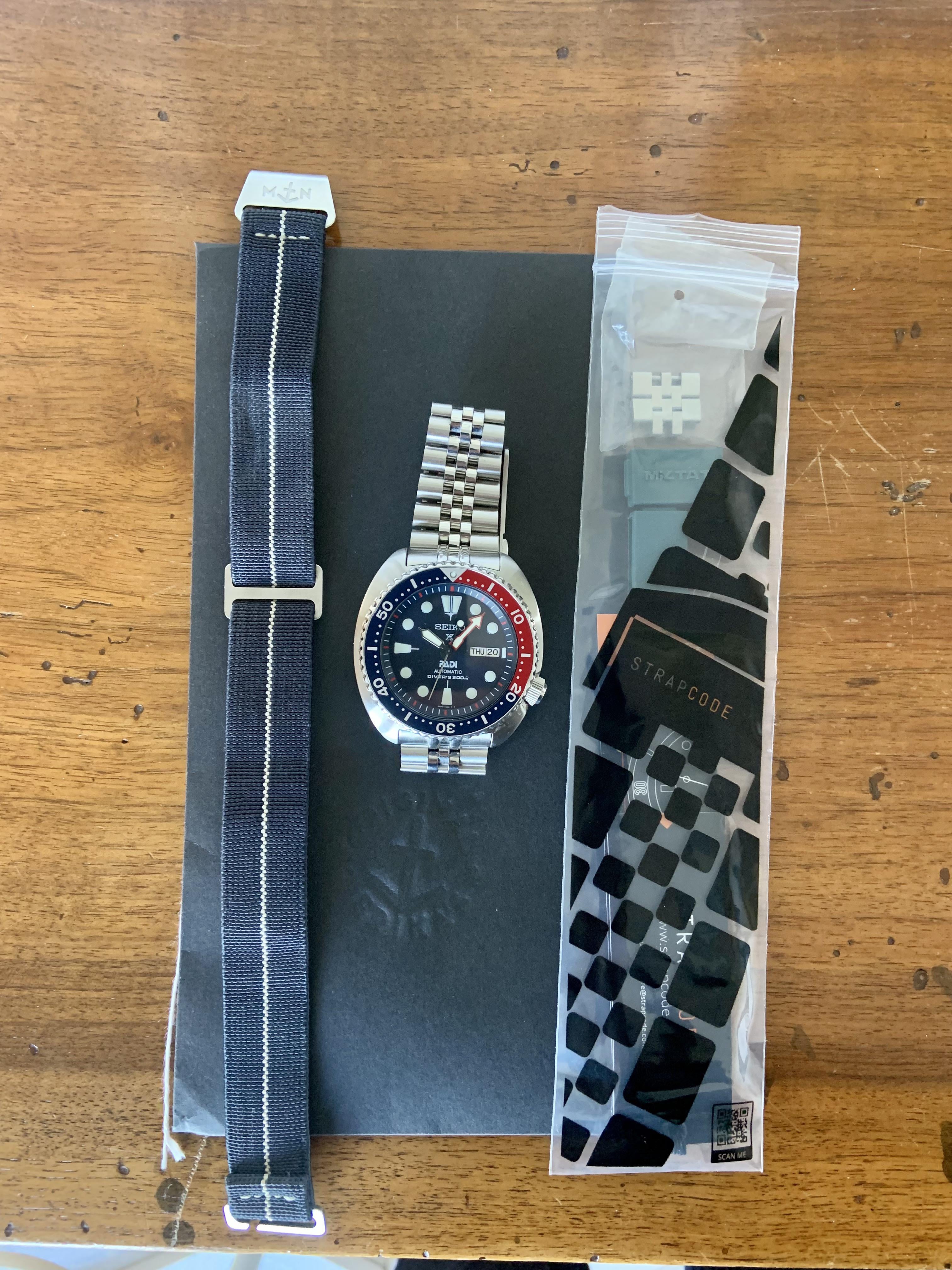 [WTS] Seiko turtle PADI edition with Strapcode jubilee and Erika’s MN ...