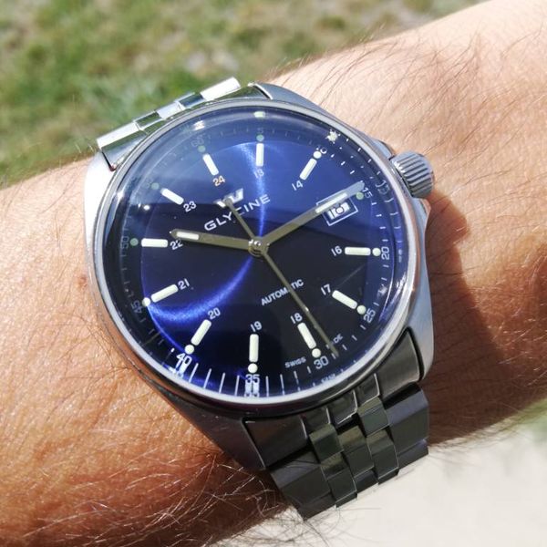 Glycine combat 6 blue 36 | WatchCharts Marketplace