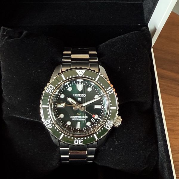 Seiko SPB381J1 Prospex Marine 1968 Heritage GMT green dial Automatic ...