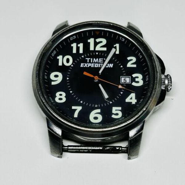 Timex Expedition Watch MenÂ 40mm Indiglo Date WR50M New Battery NO BAND | WatchCharts Marketplace