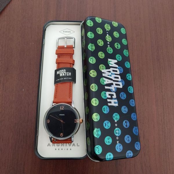 Fossil Archival Series Mood Limited Edition Men's Watch BlackOrange ...