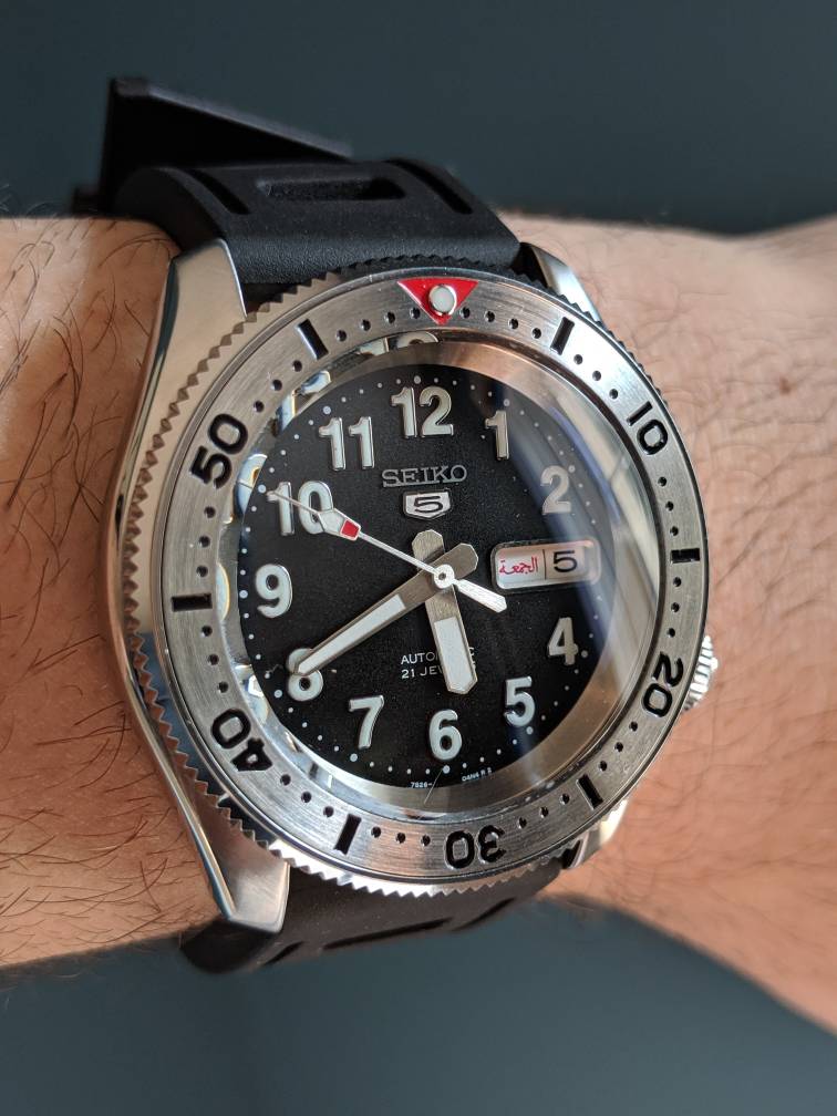 Seiko skx007 pilot mod nh36, sapphire, coin edge bezel | WatchCharts
