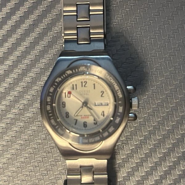 GUESS Waterpro(Timex) Rotating Tachymeter Watch Needs Battery VINTAGE ...