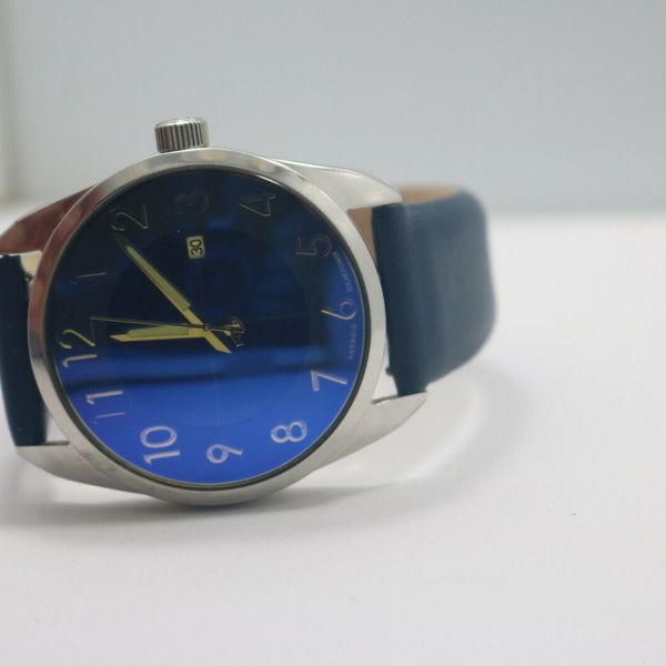 Rare Mens Android Solar Power Watch AD475 Blue Leather | WatchCharts ...