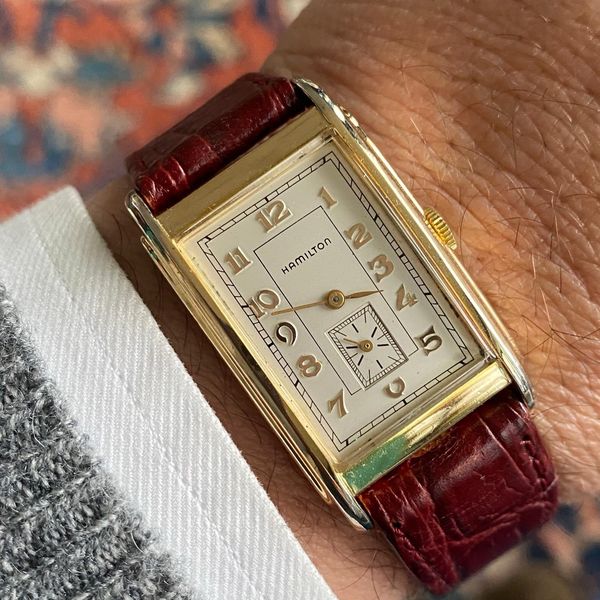 Orologio Hamilton Quartz watch di forma Vintage 23 x 40 mm ...