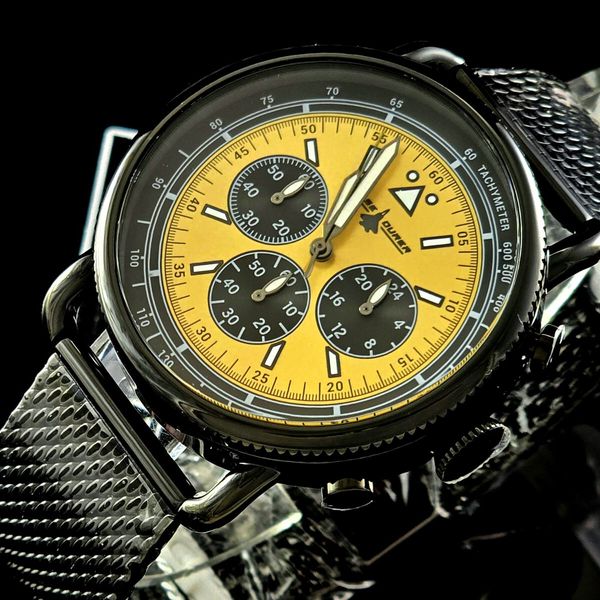 Invicta CHASE DURER CDW-0155 FLIGHT COMMANDER JAPNESE CHRONO SAPPHIRE ...