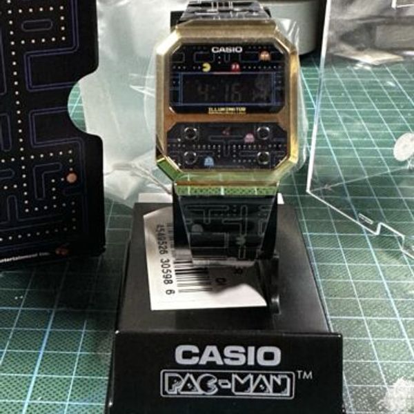Casio A100WEPC Pac-Man Limited Edition Digital Watch - Retro Gaming ...